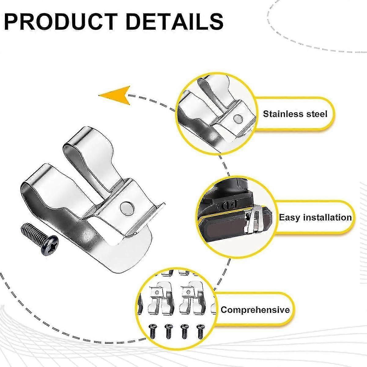 8pcs Belt Clip For Ryobi, Belt Hook With Screw For Ryobi And Ridgid 18 ...