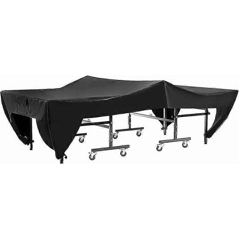 280 x 153 x 73 cm (Black) Table Tennis Table Cover Waterproof and ...