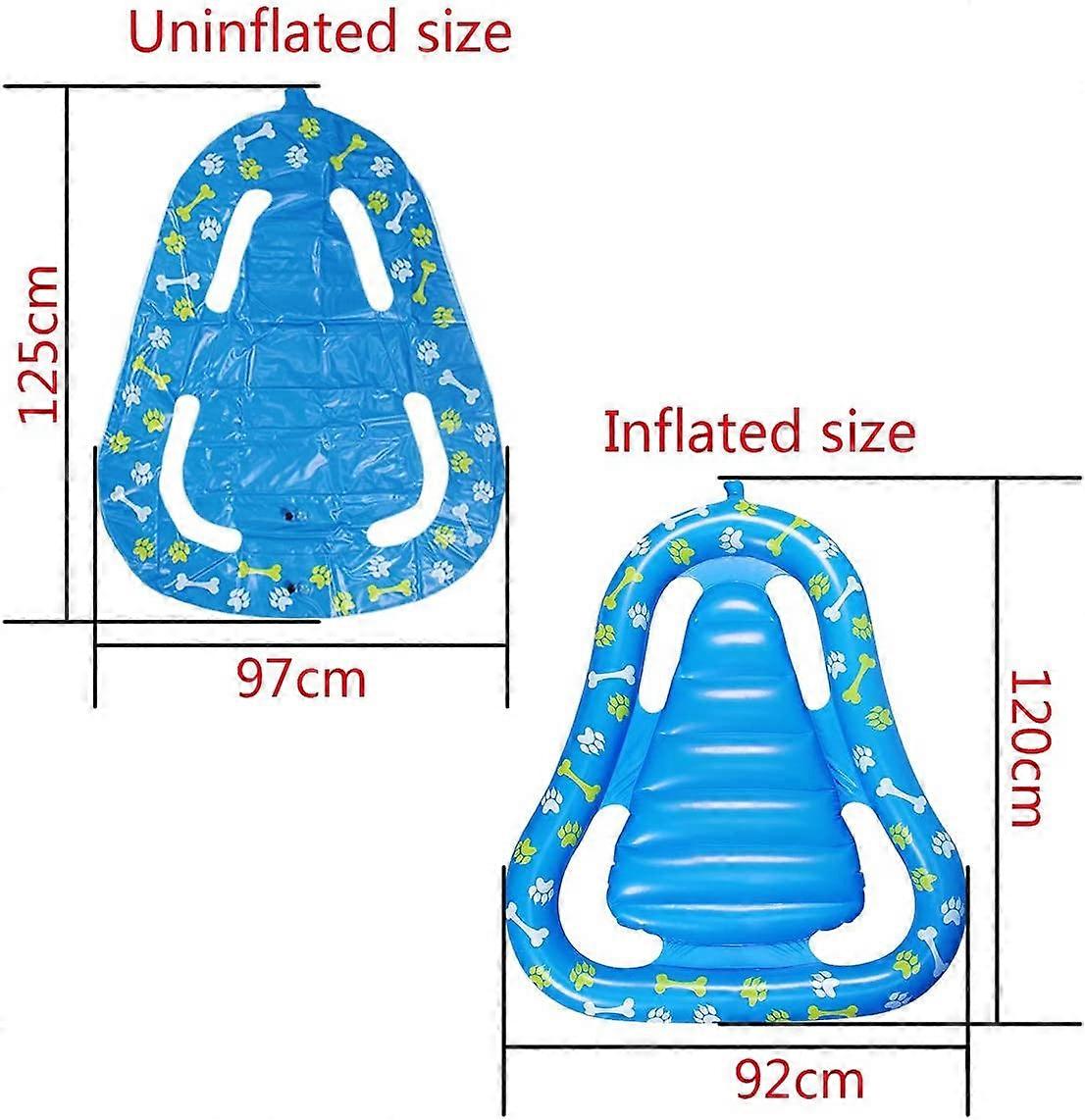 Inflatable Pool Float for Dog and cat,Inflatable Stay Dry Ride On Puppy ...