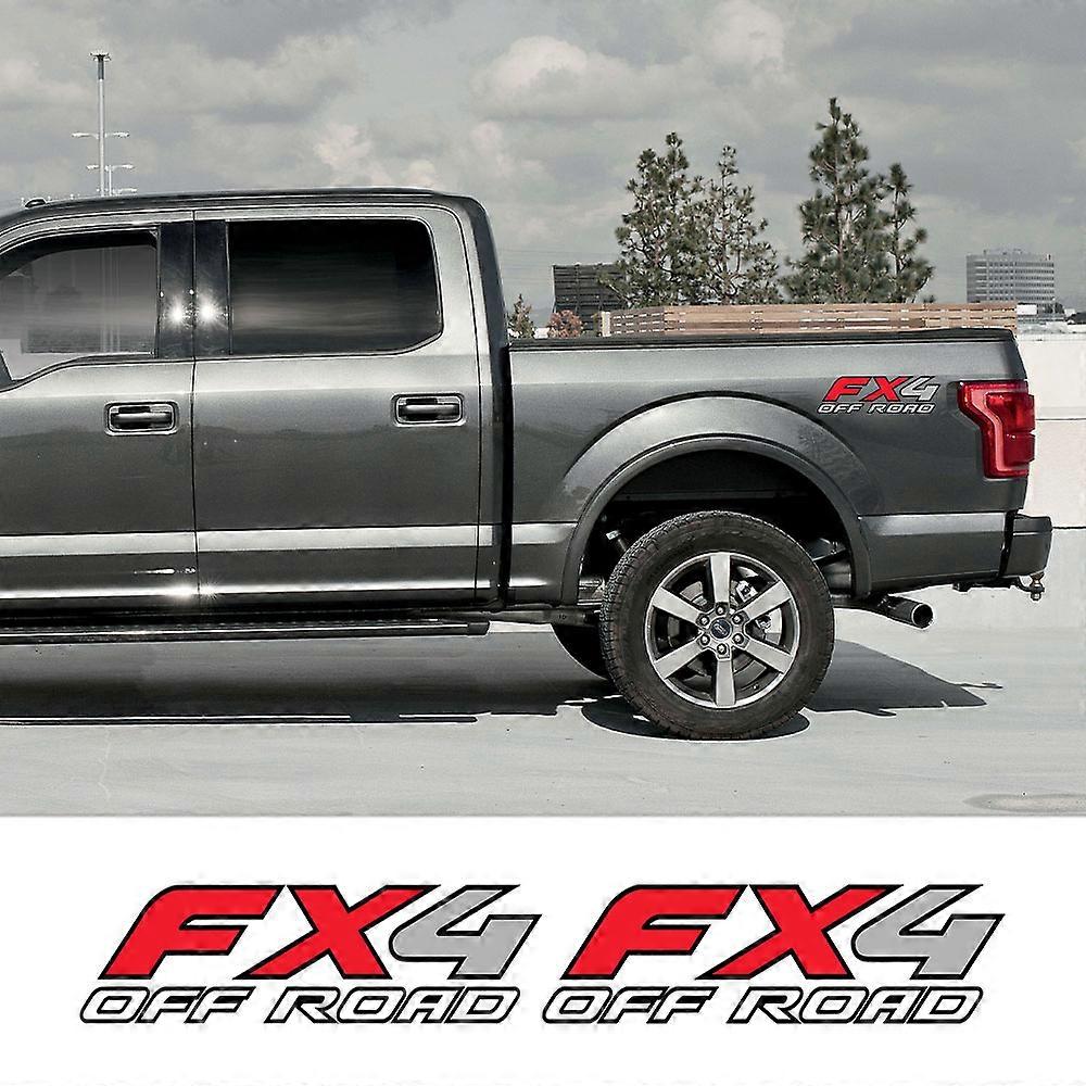 2PC FX4 Off Road Car Sticker For Ford Ranger Raptor F150 Mitsubishi ...