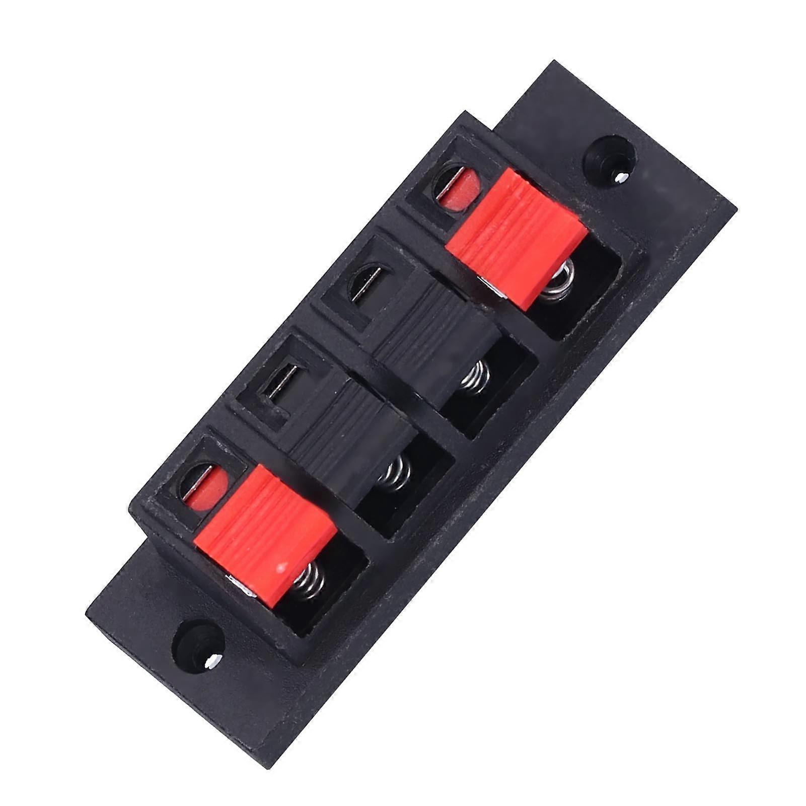 10Pcs Speaker Terminal 4 Way Block Quick Connect Loudspeaker Solder ...