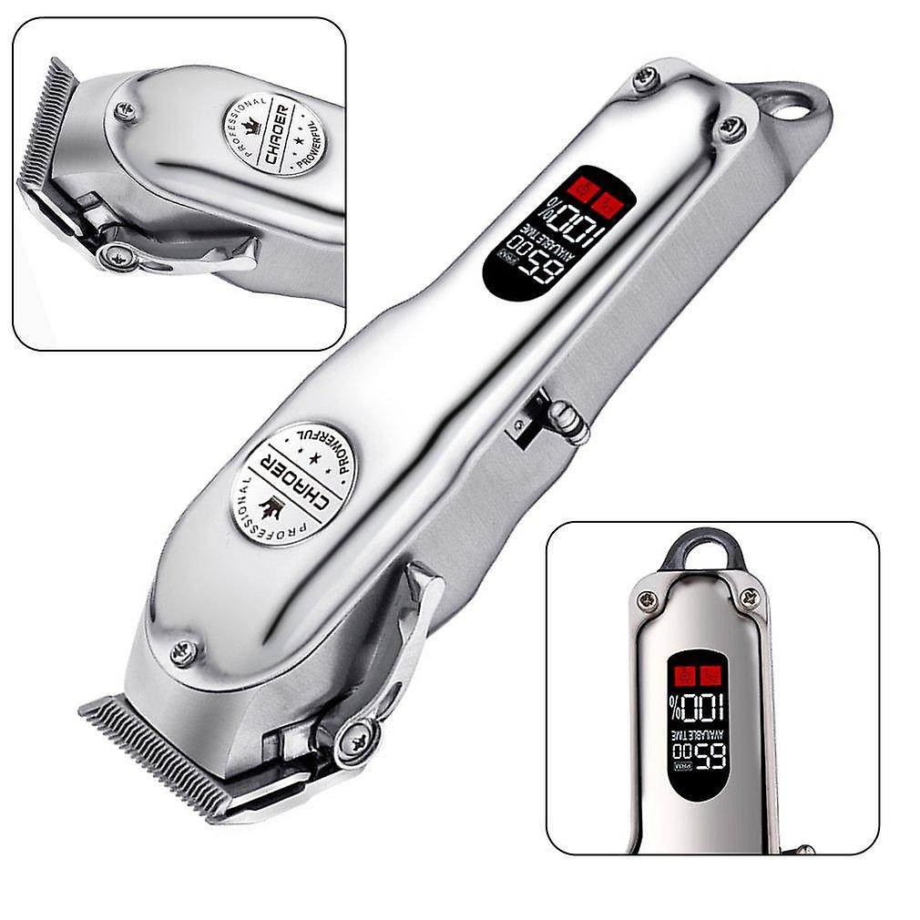 C99 elektrische Ganzmetall-LCD-Clipper Haarschneidemaschine ...