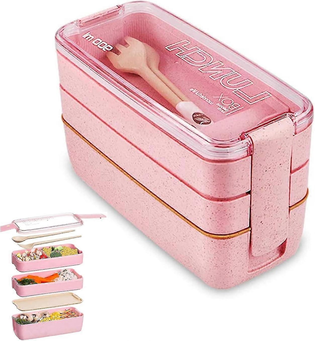 3 Layer Bento Lunch Box Bento Box Lunch Box With Compartments Japanese Lunch Container Kids ...