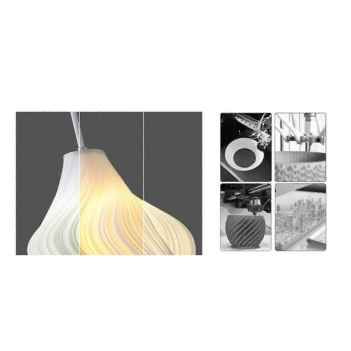 3D Printed Cluster 3-Light Chandelier Wave Design Ceiling Chandelier ...