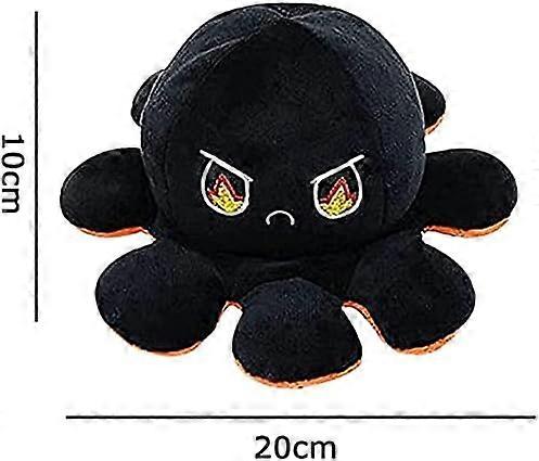 The Moody Reversible Octopus Plushie | Double-Sided Flip Plush Toy ...