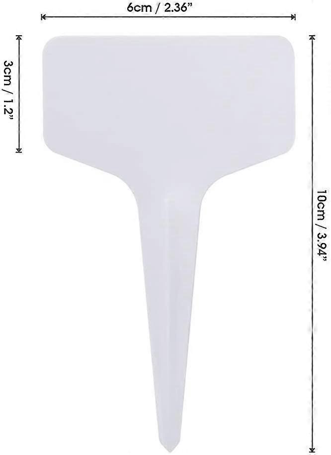 100 Pack Plastic Plant Tags, T-type Labels, Waterproof Reusable ...