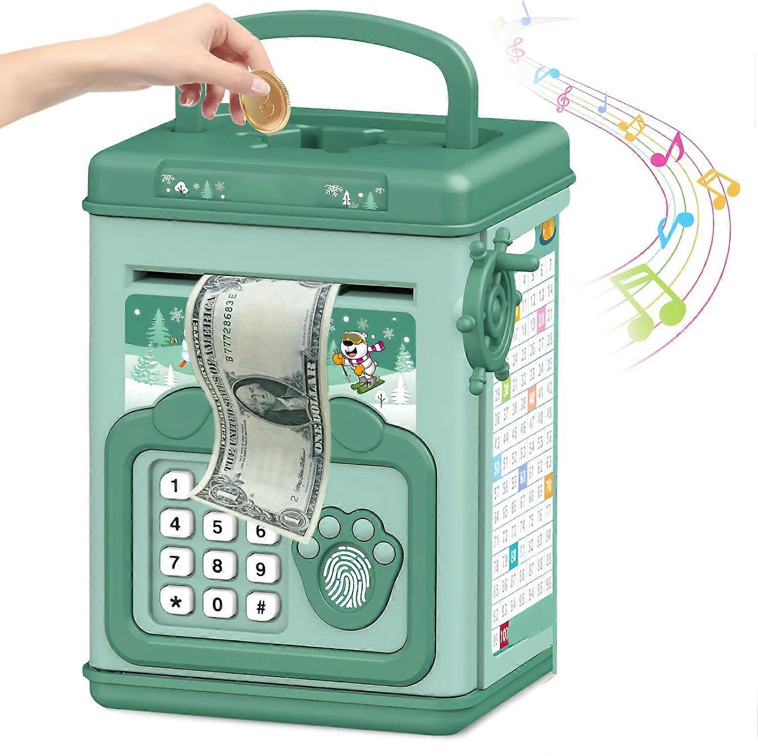 Electronic money box with touch screen: large digital money box piggy ...