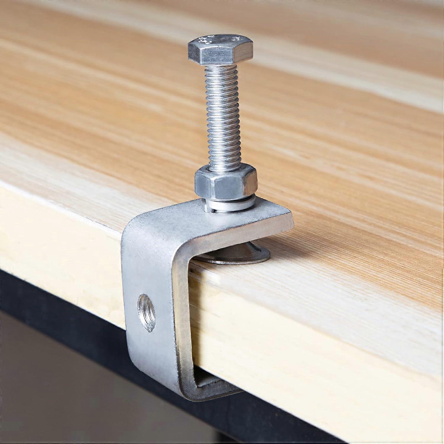 6PCS Stainless Steel C Clamp, Adjustable Heavy Duty U-Shaped Clamps ...