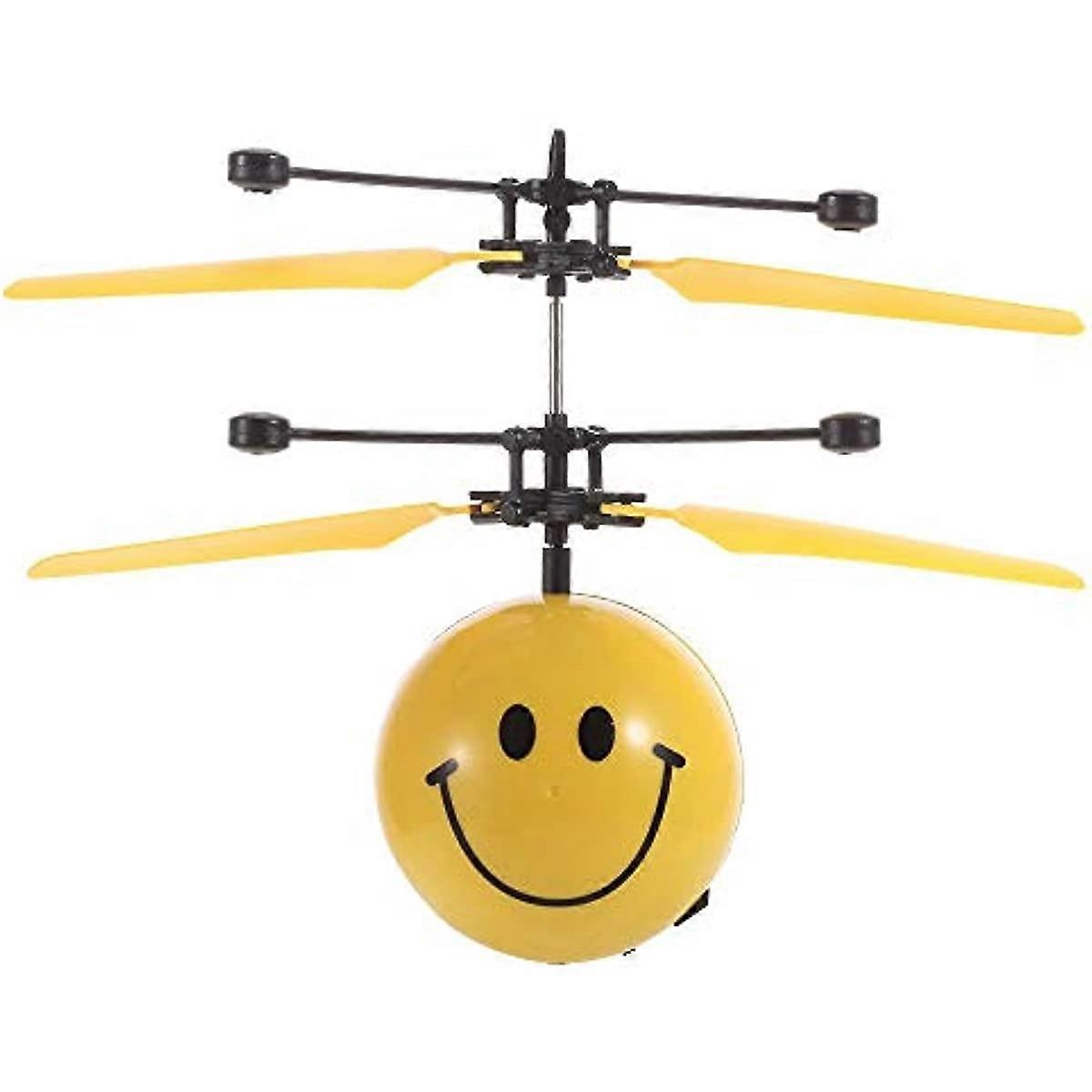 Tenlacum Creative Emoji Levitating Sphere Smiley Face Helicopter Flying ...