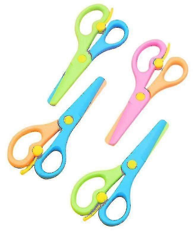 4pcs Toddler Scissors, Safety Scissors For Kids, Plastic Children ...