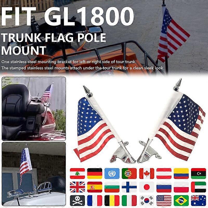 Motorcycle Flagpole Global Banner Fits For Honda Gold Wing GL 1800 2018 ...