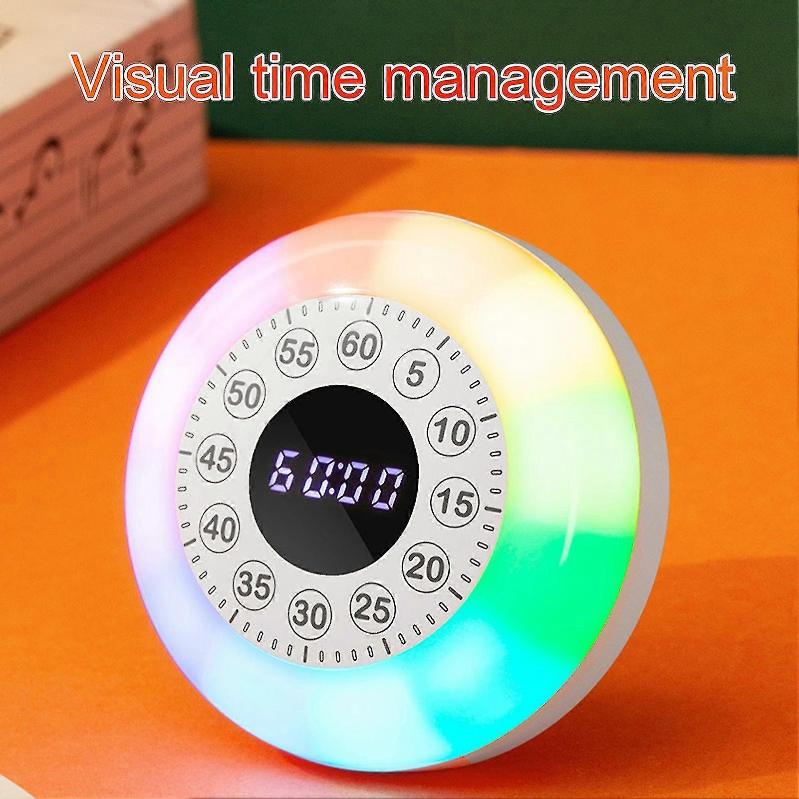 Oplaadbare visuele timer met rgb-licht 60 minuten aftelklok Kinderen ...