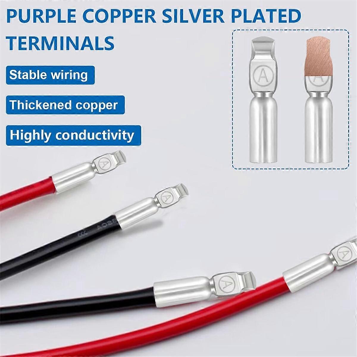 2Pack 175Amp Battery Quick Connect Plugs and Connectors1/0-4 Gauge ...