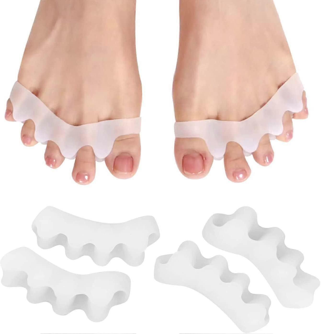 Toe Separator For Toe Correction Toe Yoga 10-piece Silicone Hammer Toe ...