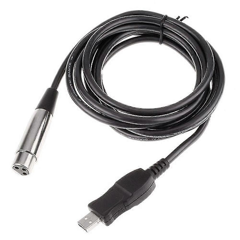 Usb Male To Xlr Female Microphone Usb Mic Link Cable New | Fruugo UK