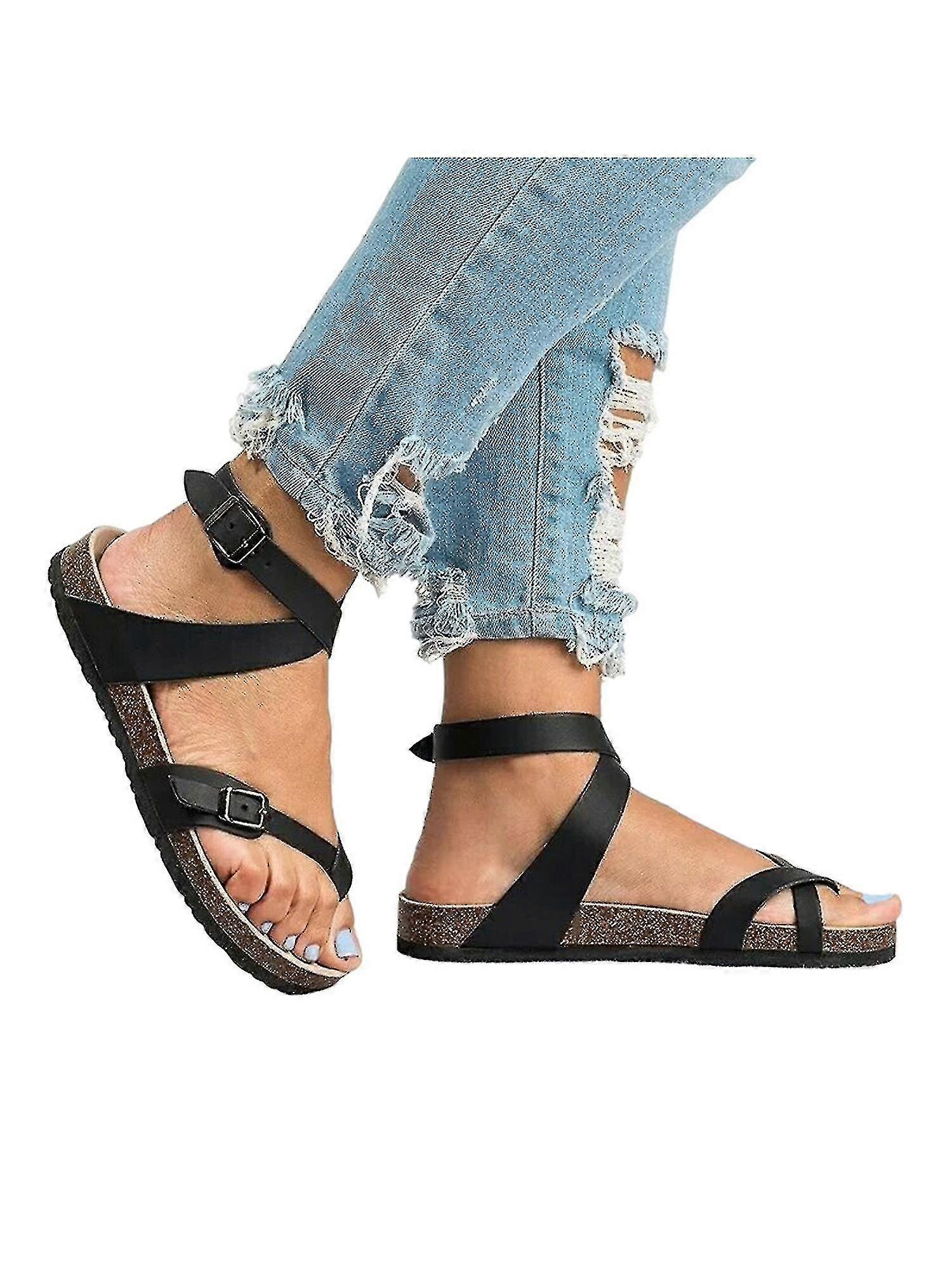 Ladies Comfortable Sandals Simple And Healthy Work Shoes | Fruugo UK