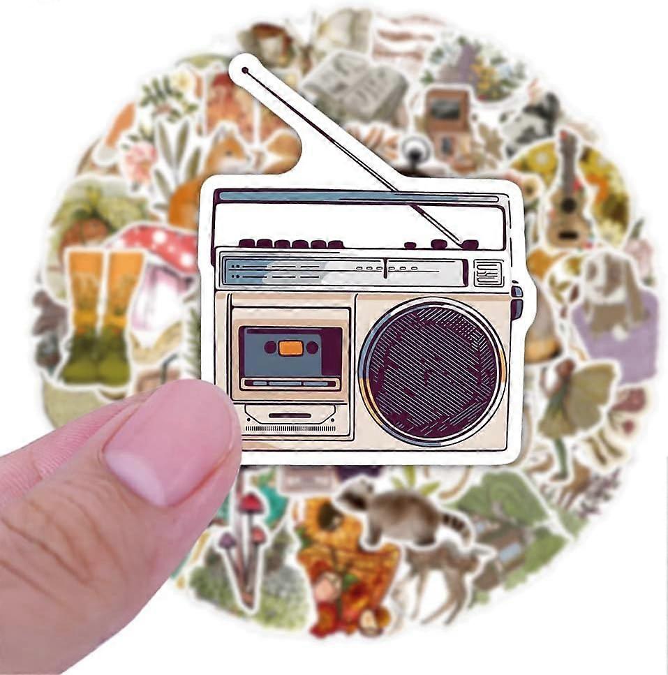 50Pcs Vintage Stickers for Water Bottles, Retro Aesthetic Vsco ...