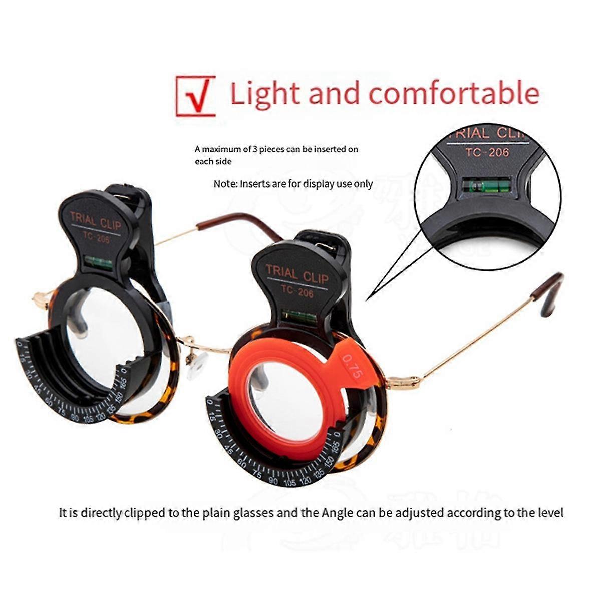 New TC-206 Trial Frame Clip Frame Optometry Monocular Optical Test ...