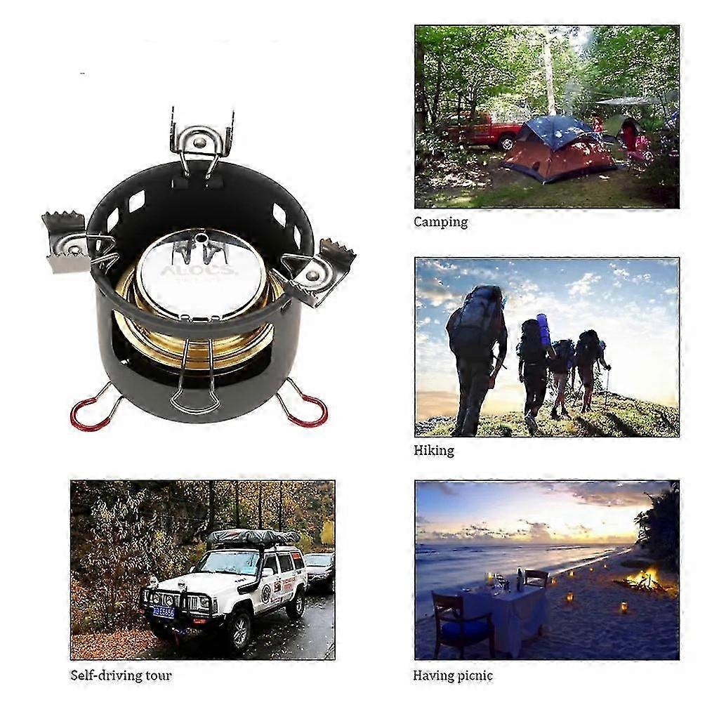 Camping Outdoor-Alkohol Burner Campingkocher Spiritus-Ofen Bracket ...