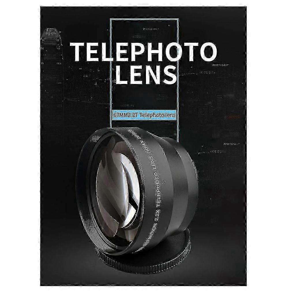 67mm 2.2x Universal Teleconverter Lens 18-135 Focus Segment Telephoto ...