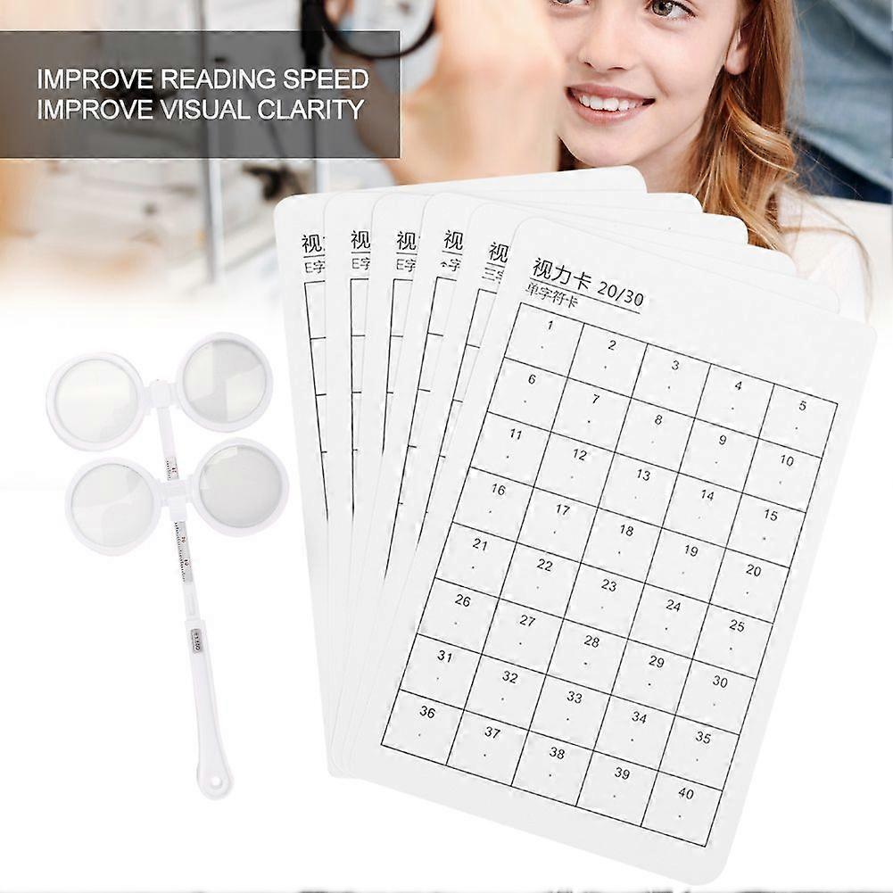 Optical Flipper Adjustable Optometry Plastic Flip 6pcs with Visual Card ...