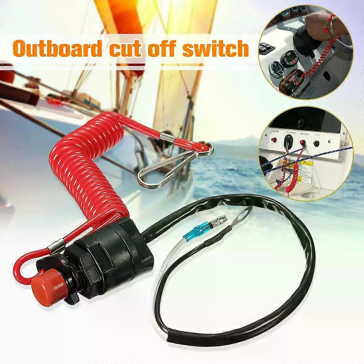 Boat Motor Emergency Kill Stop Switch for Yamaha /Tohatsu Outboard Stop ...