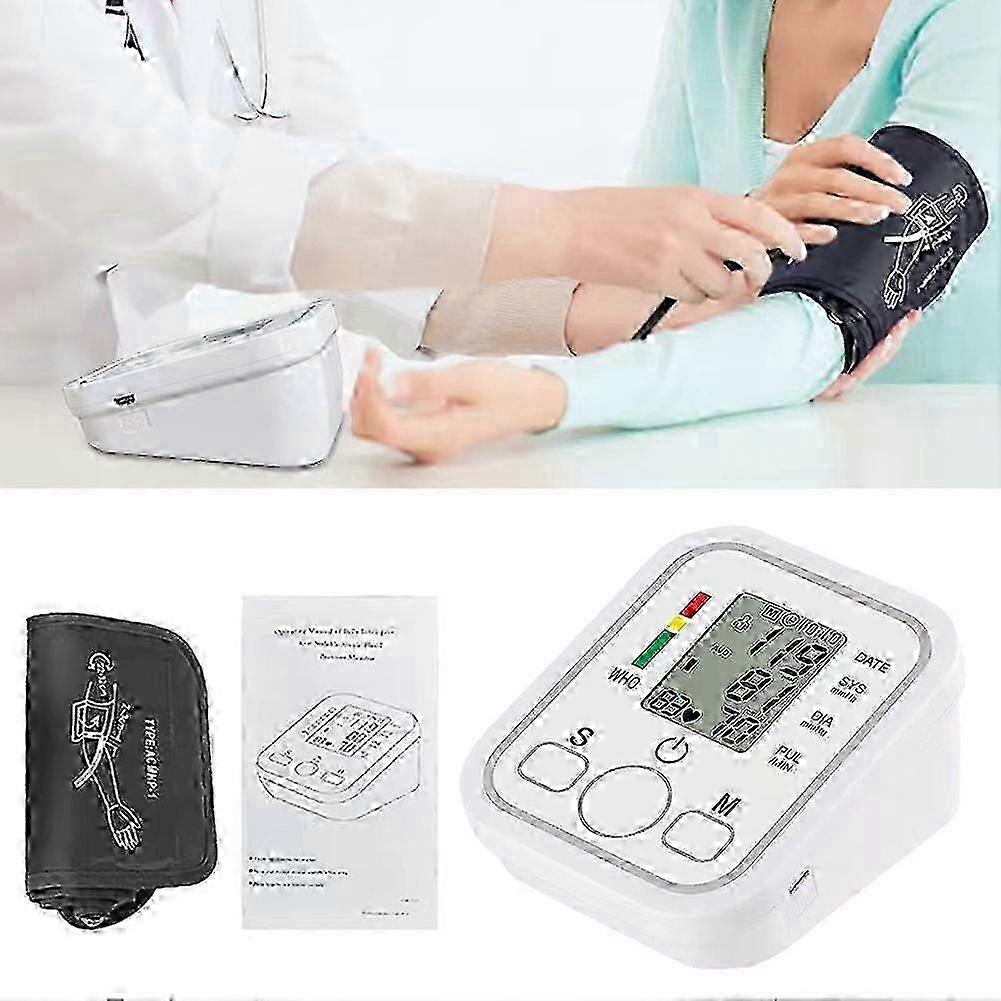 Blood Pressure Monitor, Digital, Automatic, with Large LCD Display, WHO ...
