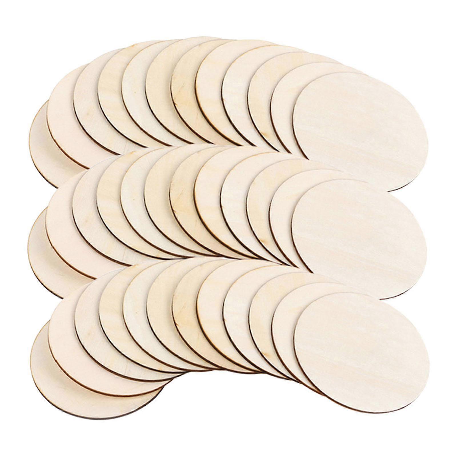 Unfinished Wood Pieces 4x4 Inch Wooden Cutout Tiles Blank Wood Slices ...