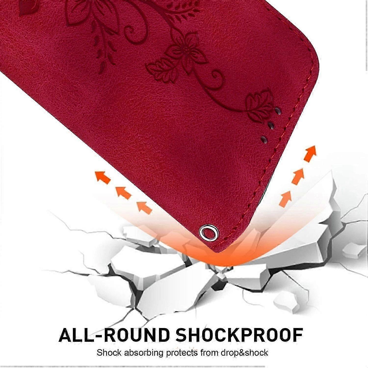 For Samsung Galaxy S25 Edge Case Lily Flower Imprint Leather Phone ...