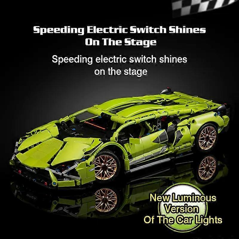 1280pcs RC Racing Car Model Building Blocks - Remote Control Electric ...