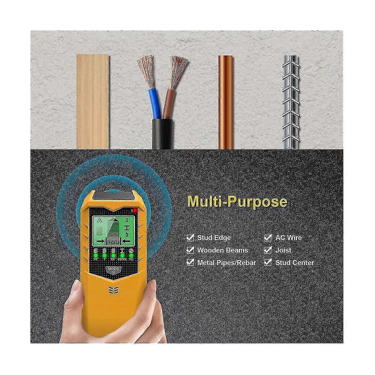 5 In 1 Electric Multi-function Stud Detector Smart Stud Sensor With Lcd ...