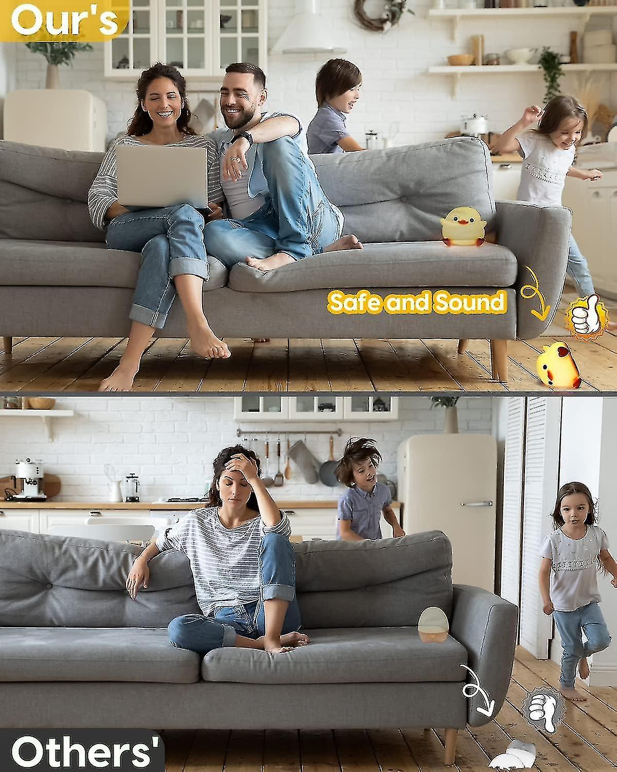 Dodo Duck Night Light, Cute Duck Lamp, Silicone Dimmable Nursery ...