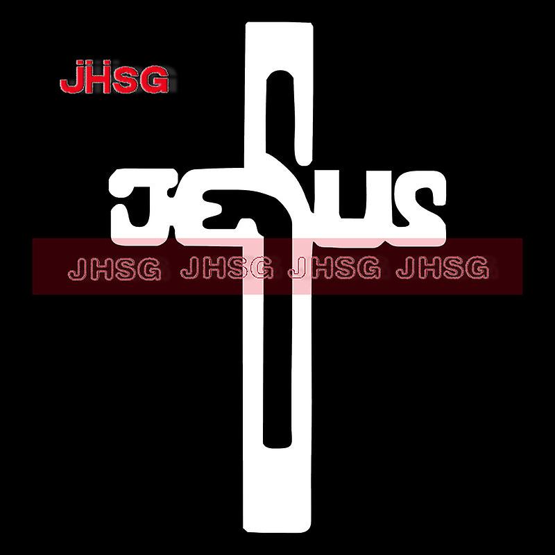 Jhsg Car Sticker Jesus Cross Vinyl Decal Sticker Car Window Wall Bumper ...