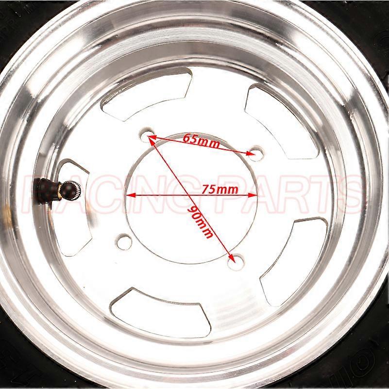 8 Inch 130/50-8 Rear Wheel Tubeless Tyres Vacuum & Rims For Honda ...