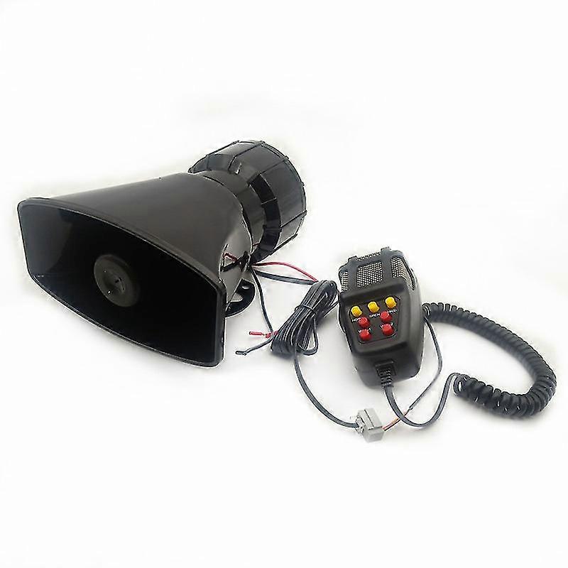 Car Megaphone 7 Tone Alarm Horn 12v 100w Loud Speaker Fire Ambulance ...
