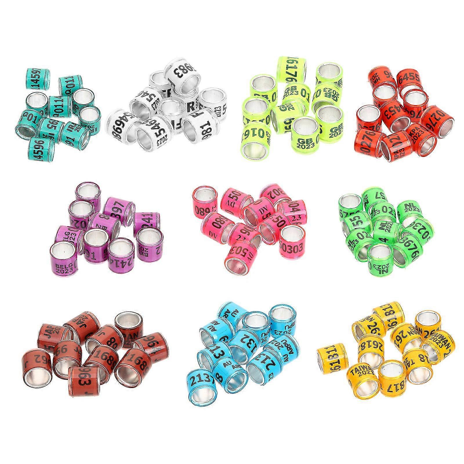 100pcs Pigeon Leg Rings Pigeon Race Markers Pigeon Rings Racing Pigeon ...
