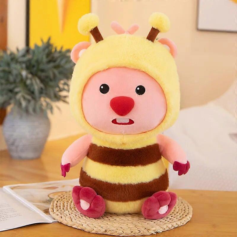 60cm Kawaii Pororo Little Beaver Loopy Plush Toys Cute Bee Bear Dress ...