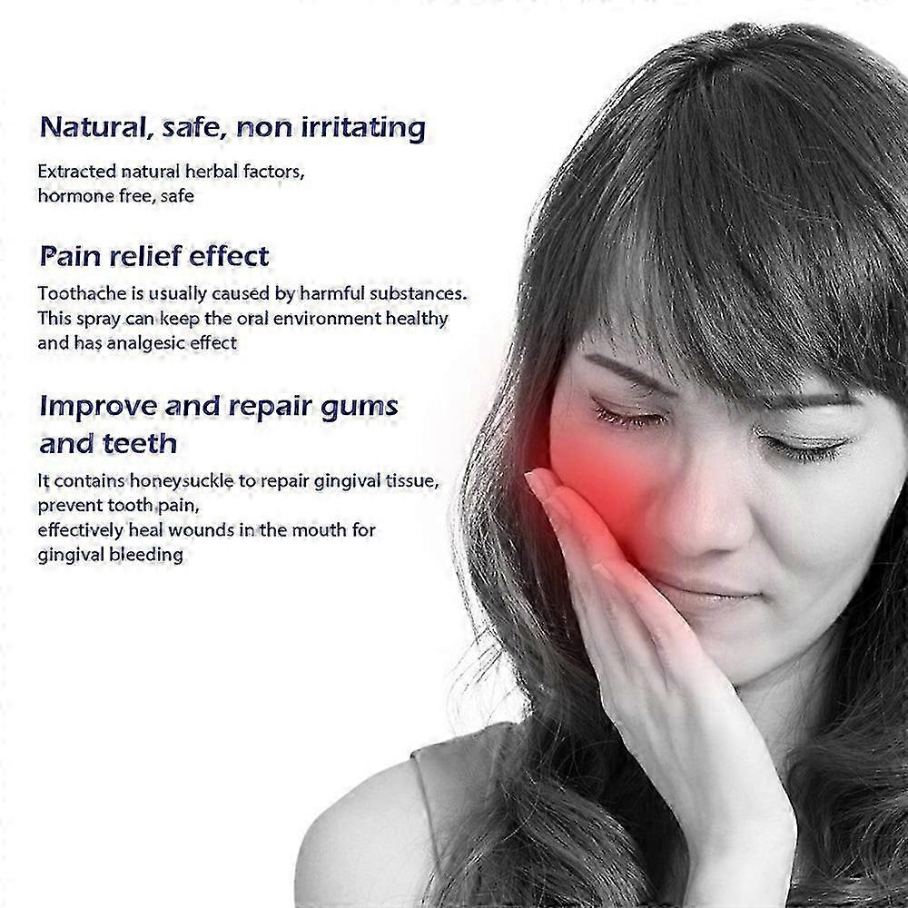 3pcs Toothache Spray Gum Swelling Toothache Toothache Water Licorice ...