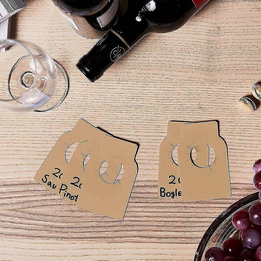 Wine Bottle Cellar Label, 200 Pieces Wine Bottle Neck Tags, Cellar Rack ...