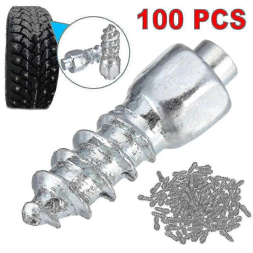 100pcs 12mm Tire Studs Carbide Screw Snow Spikes Anti- Anti-ice For Car ...