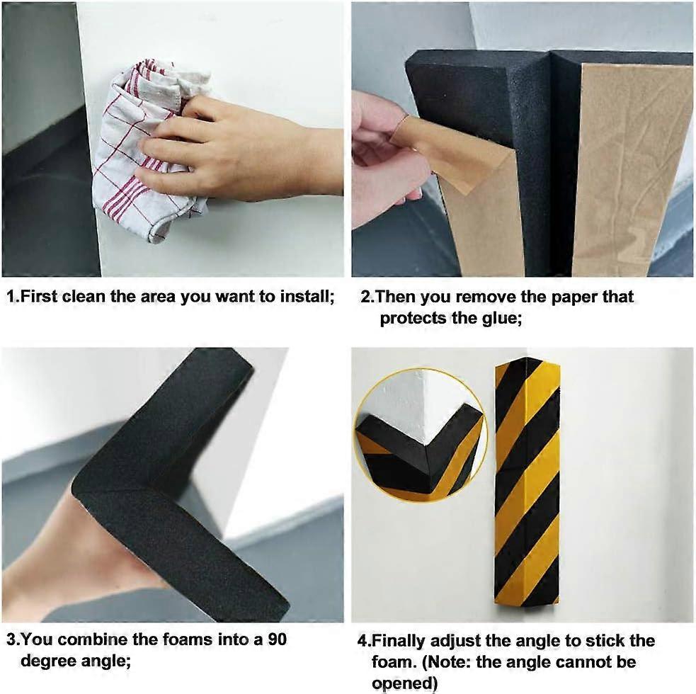 2 Pcs Adhesive Foam Corner Protection, 40x15 cm Car Door Protectors ...