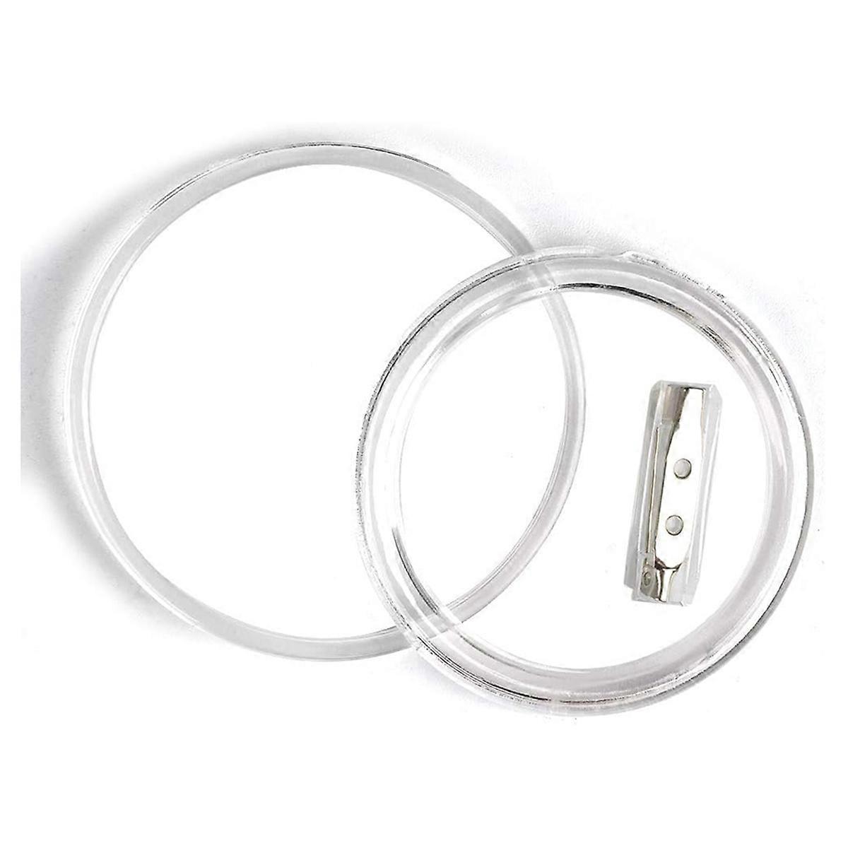 30Pack 58mm Clear Button Pins Acrylic Design Button Badge Clear Picture ...