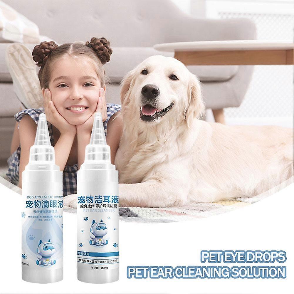 Pet Eye Drops Pet Gel Ear Drops, Effective Dog Eye Dog Ear Cleaner Ear ...