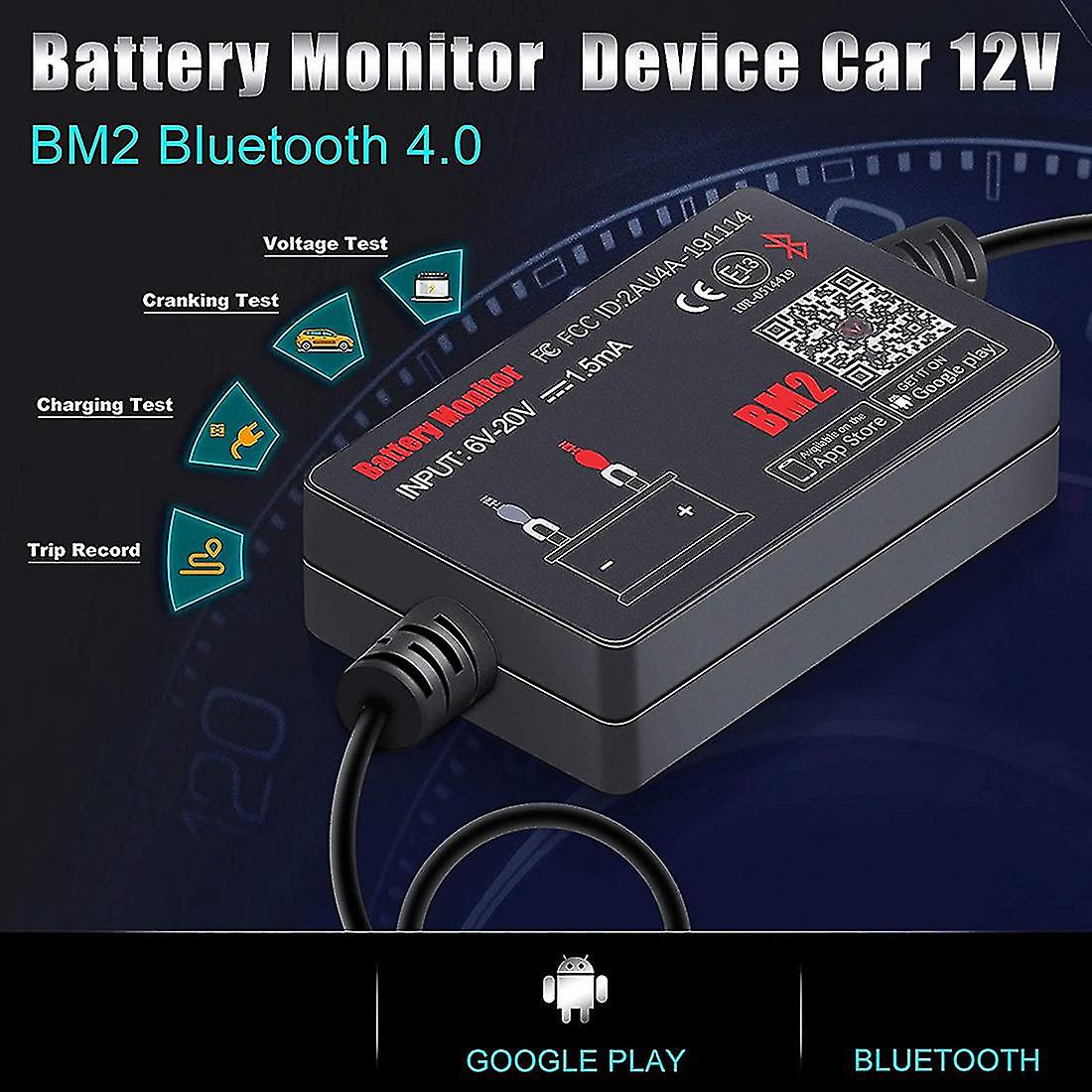 Bluetooth Bm2 12v Battery Monitor Car Battery Analyzer Test Battery ...