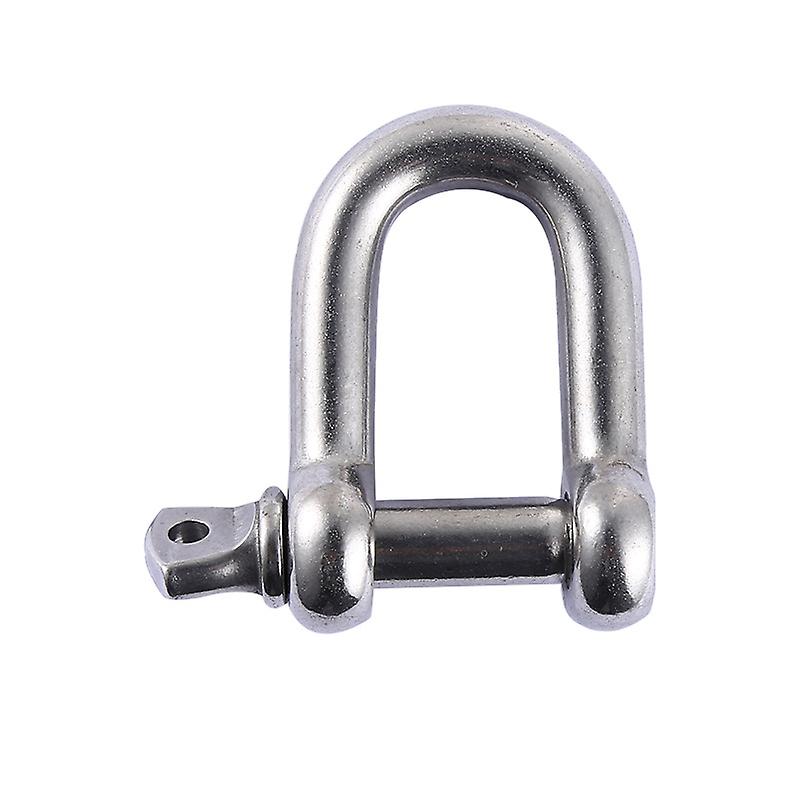 4 PCS D Shackle M8 D Links Hook Shackle Clip 304 Stainless Steel D Ring ...