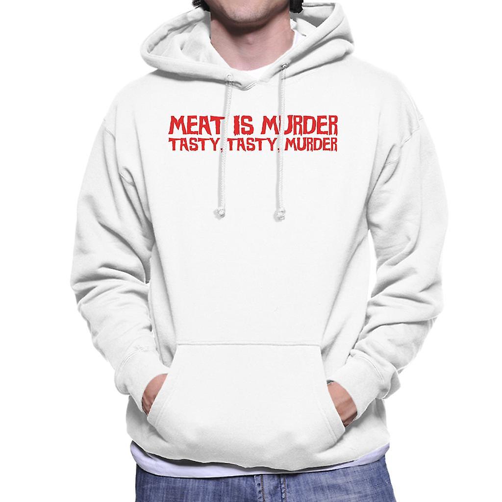 Carnivore Meat Is Murder Tasty Tasty Murder Men's Hooded Sweatshirt ...