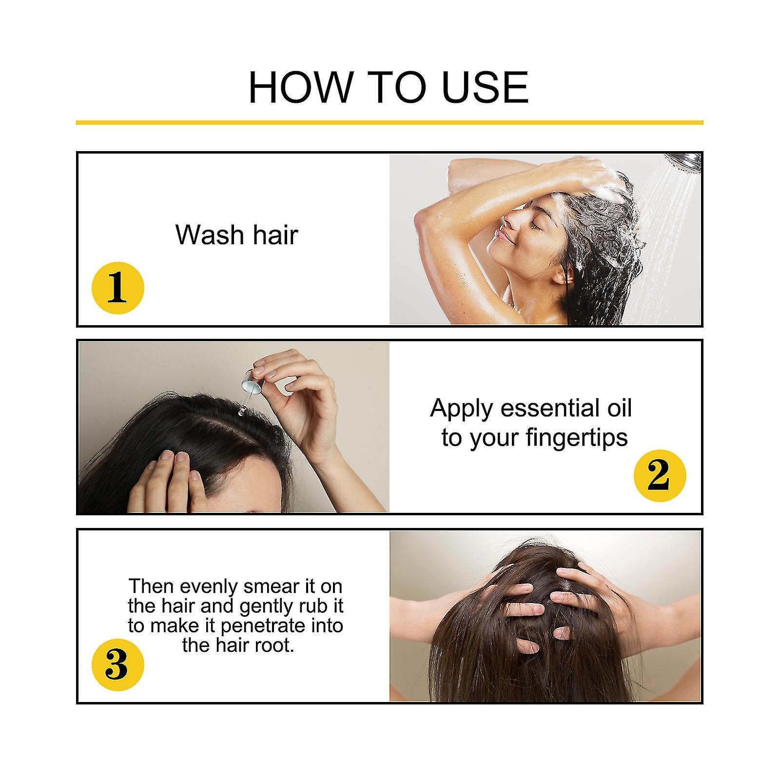 Ginger Hair Serum, Natural Hair Density Essential Oil, Thickening ...