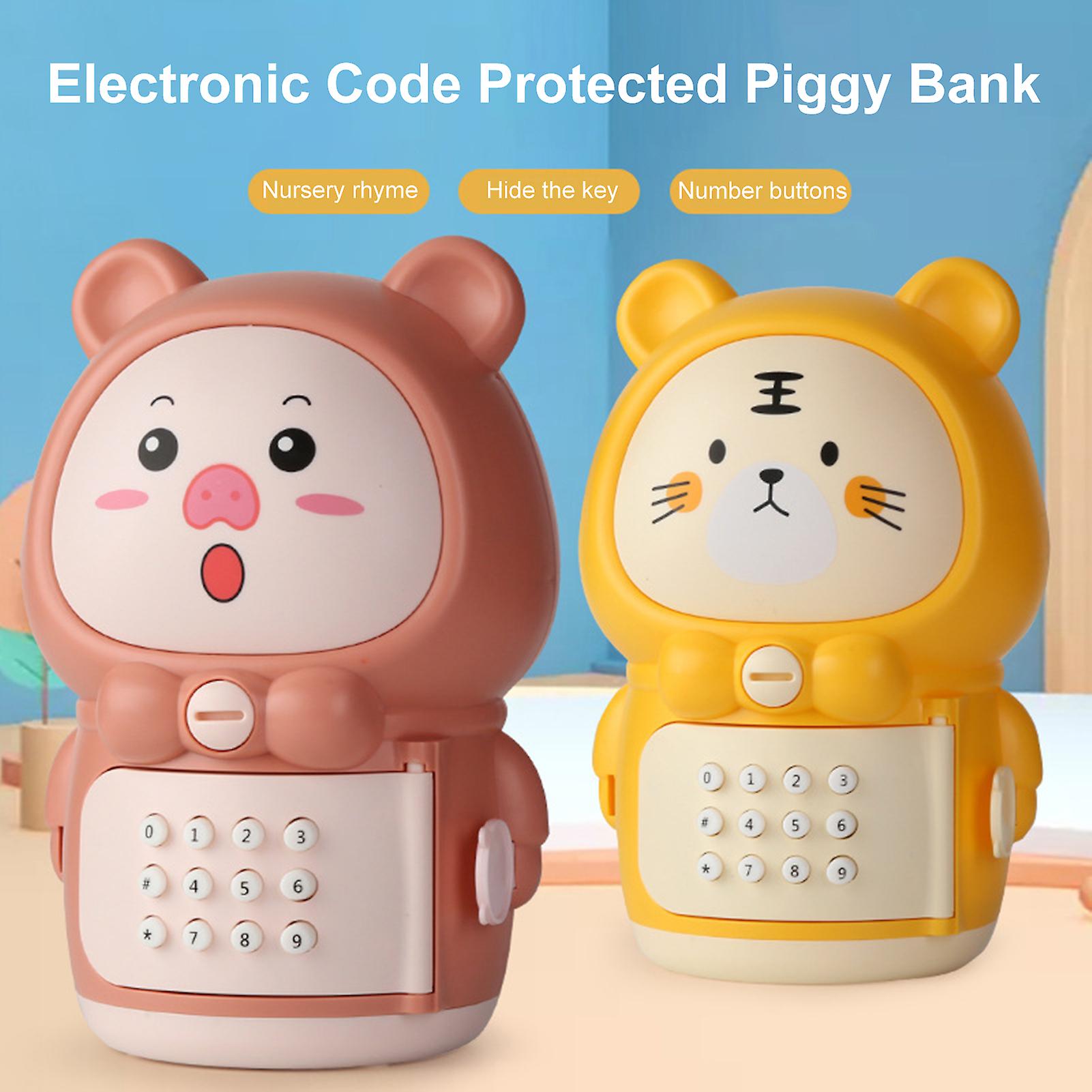 Children Piggy Bank with Music Function Password Unlock Large Capacity ...