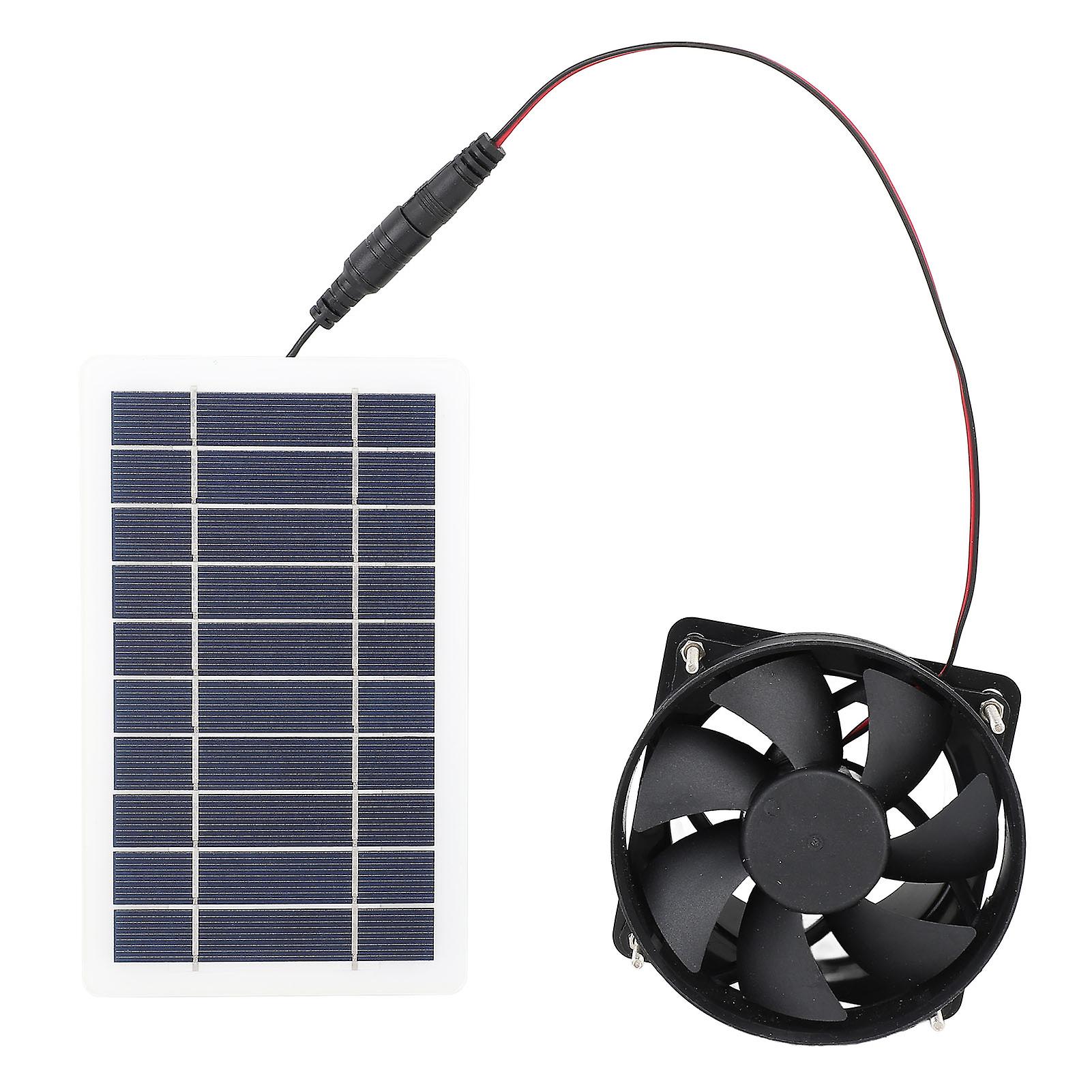 10W Solar Panel Powered Fan Kit Monocrystalline Silicon Solar Powered ...