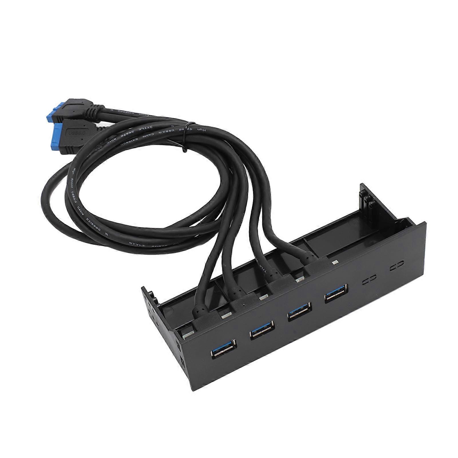 USB 3.0 Front Panel Hub 5.25in 4 Ports 5Gbps Stable Plug and Play ...